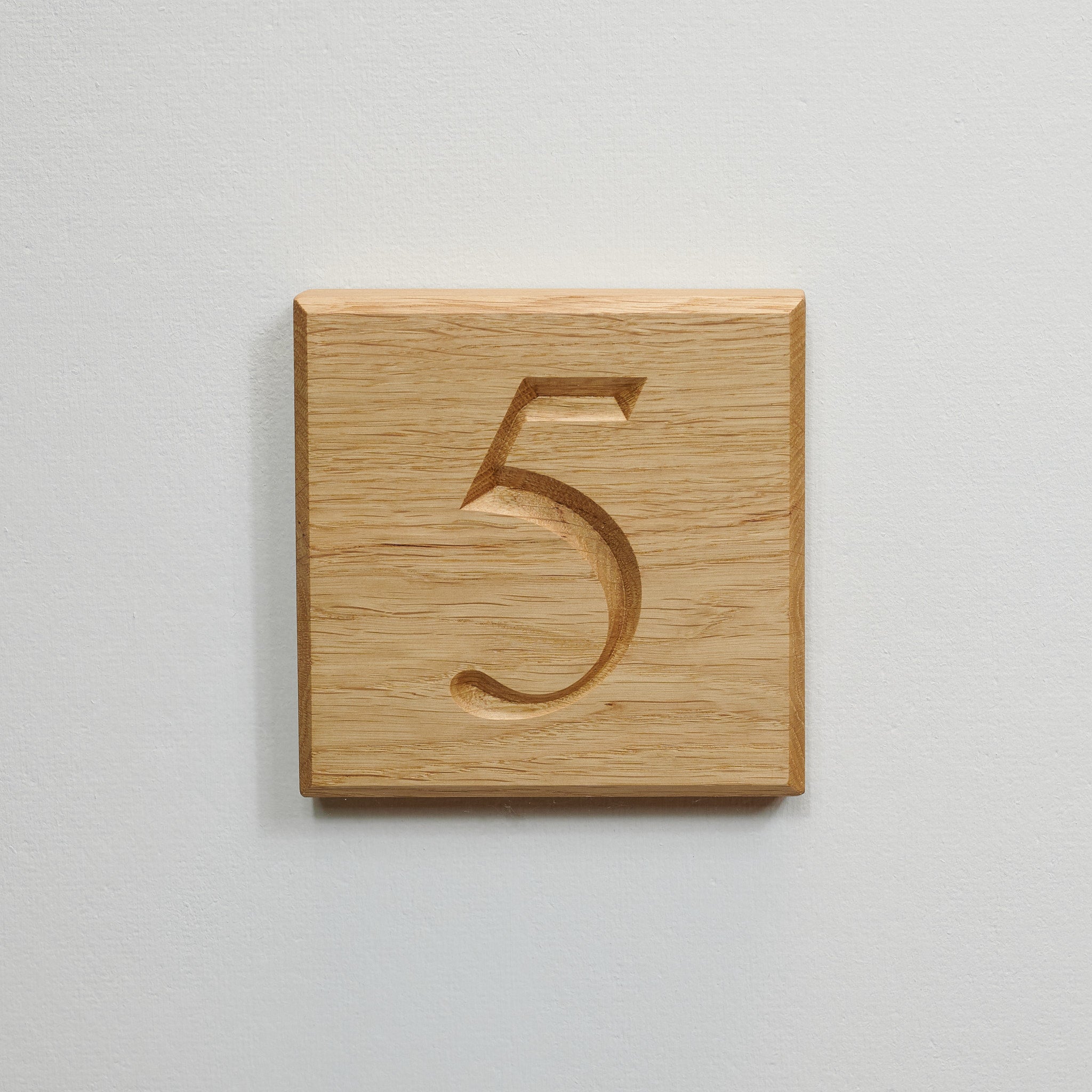 Wooden house number signs - The Engraved Oak Company