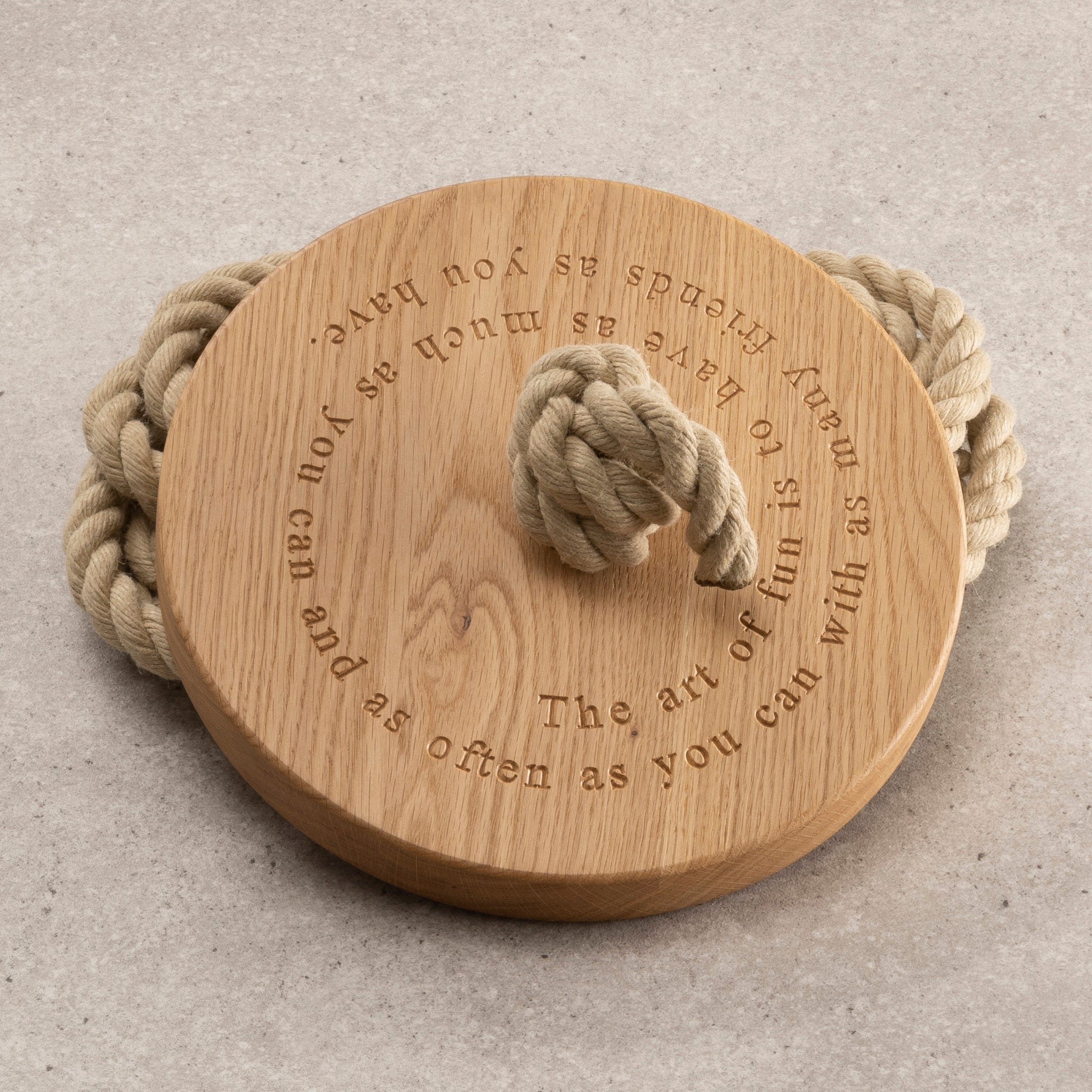 Disc swing for tree - Personalised - The Engraved Oak Company