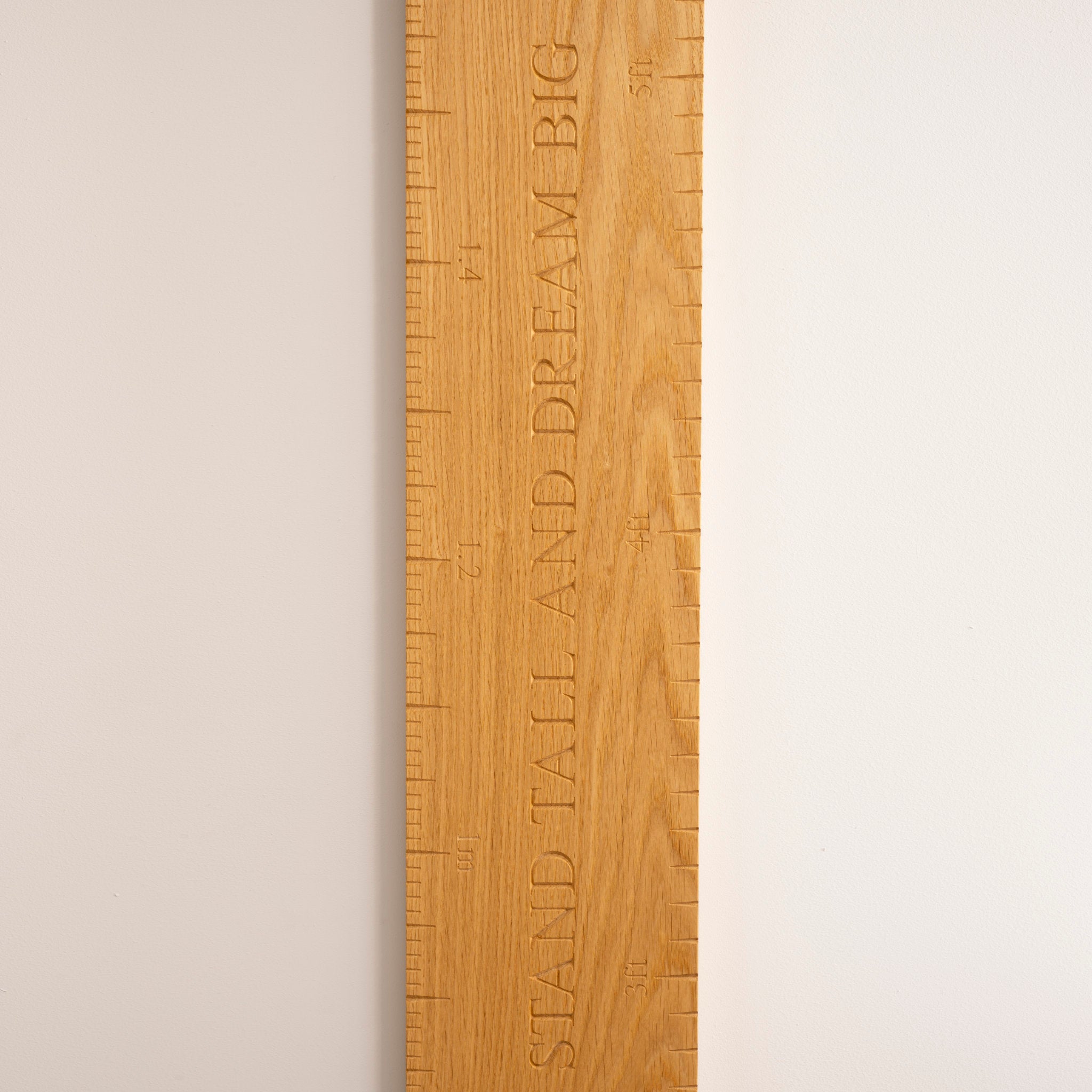 Personalised Wooden Height Chart – The Engraved Oak Company