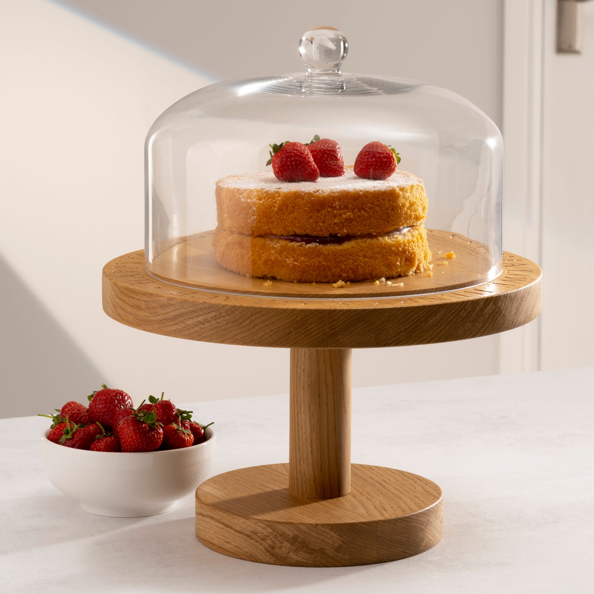 Personalised Wooden Cake Stand – The Engraved Oak Company