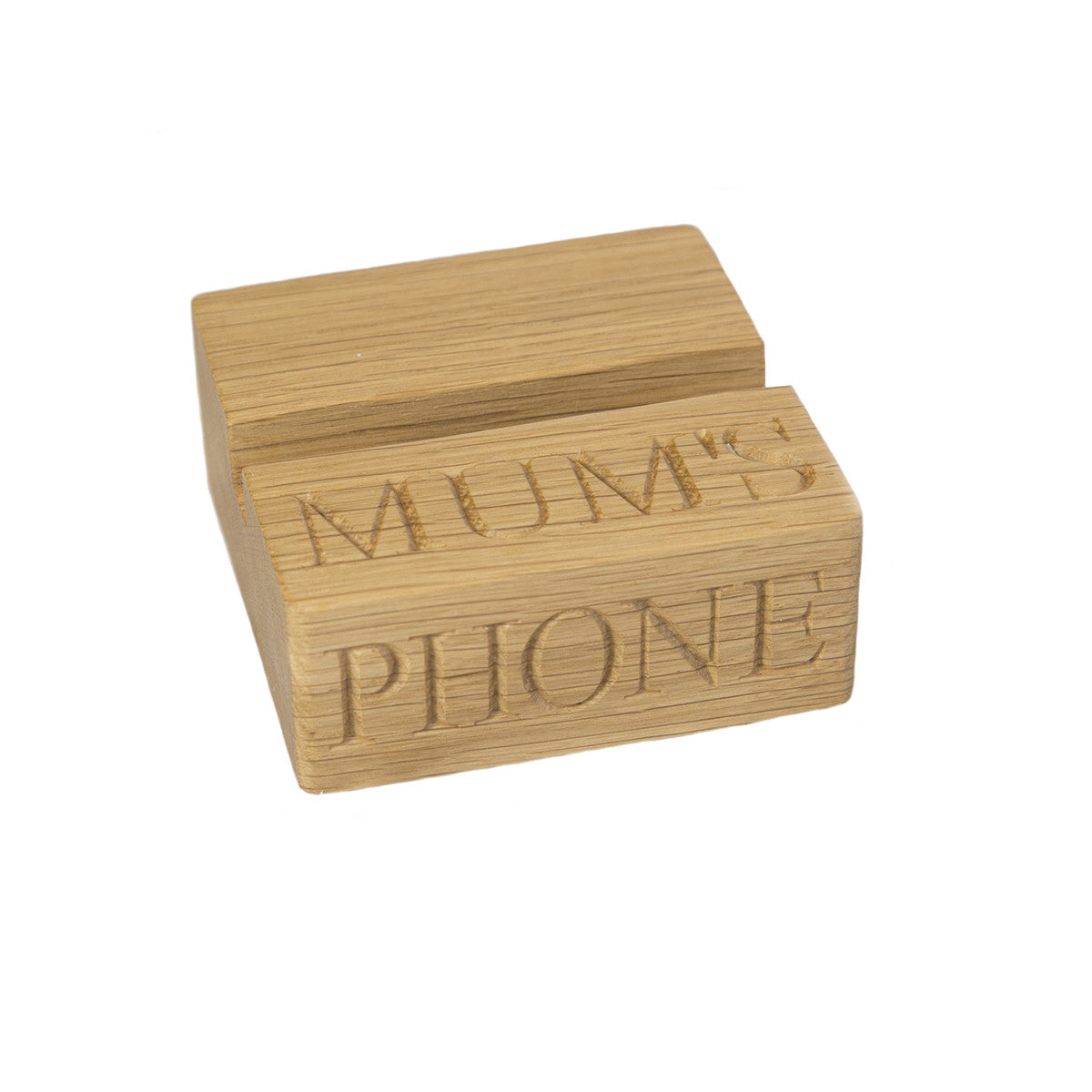 Personalised Phone Stand – The Engraved Oak Company